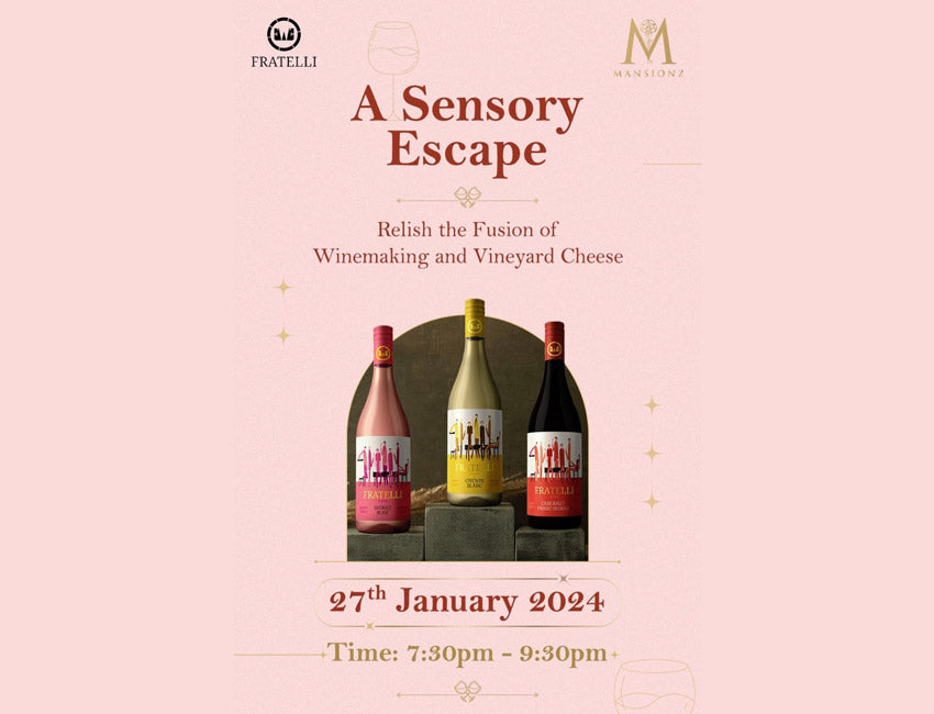 A SENSORY ESCAPE - TASTING SESSION - 27th, Jan – Mansionz